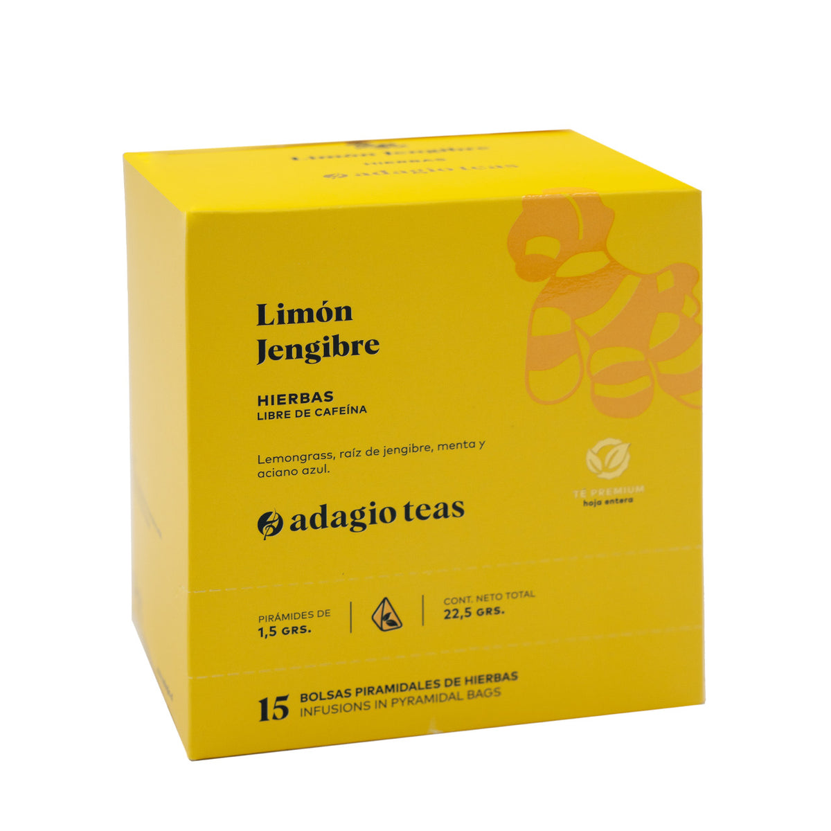 Caja 15 Teabags Limón Jengibre – Adagio Teas